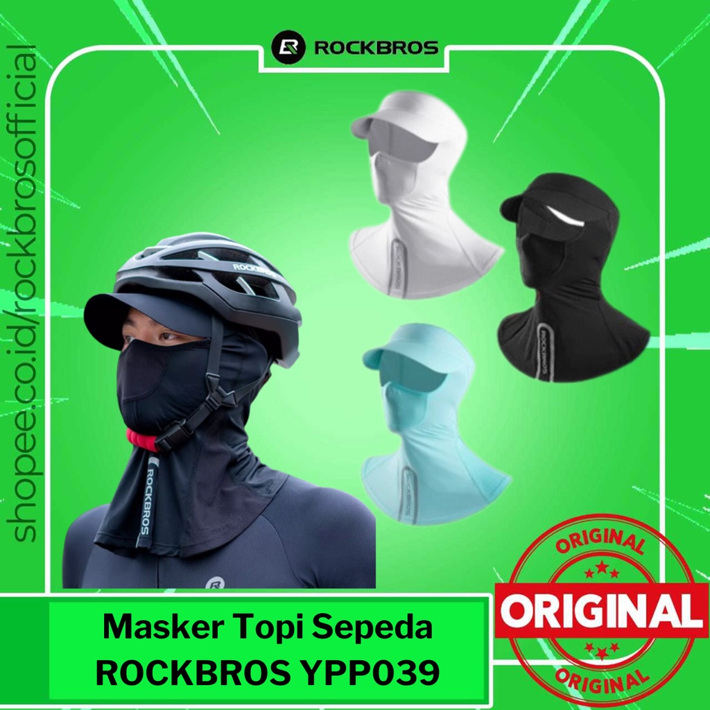 Jual Masker Topi Sepeda Rockbros YPP039 Hitam Mask Sport Head Face ...