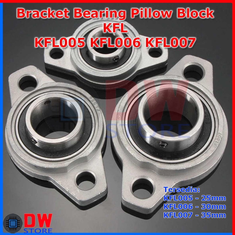 Jual Bracket Bearing Pillow Block KFL FL KFL005 KFL006 KFL007 FL005 ...