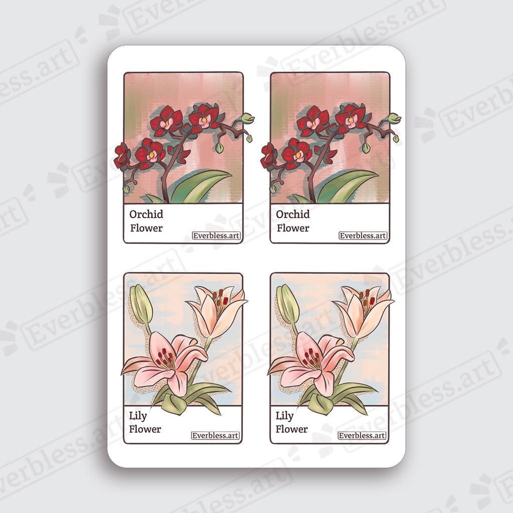 Jual Stiker sheets pantone/Sticker journaling/ kertas sticker bunga ...