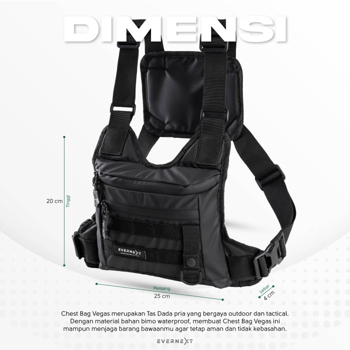 Jual Chest Bag Waterproof Vegas Tas Dada Tactical Rig Bag Outdoor ...