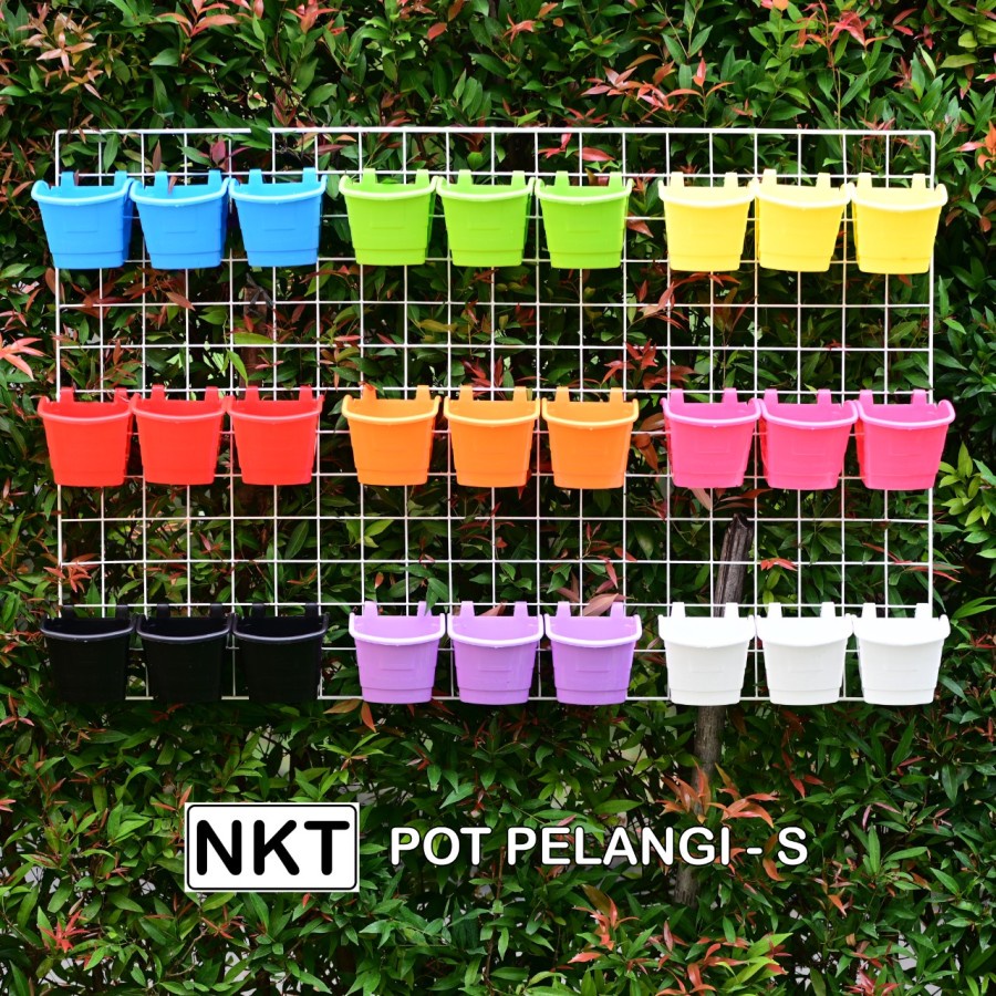 Jual Pot PELANGI S NKT Pot Dinding Cantol Pot tempel Pot Cantel ...