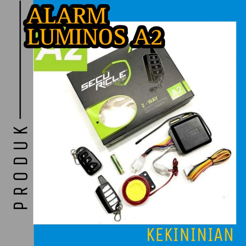 Jual Kunci Alarm Motor Nine Luminos A2 Sensor Remote Getar Pemakaian Universal Motor | Shopee ...