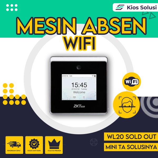 Jual Mesin Absensi Mesin Absen Wifi Fingerprint WL20 Sidik Jari ...