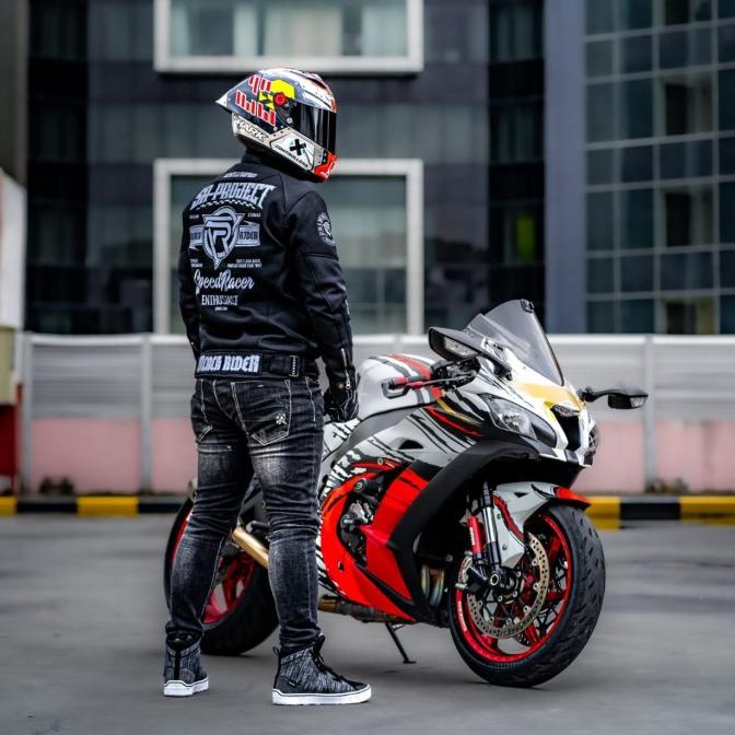 Jual JAKET MOTOR SR PROJECT SPEEDRACER BLACK MOTORSPORT JACKET JAKET ...