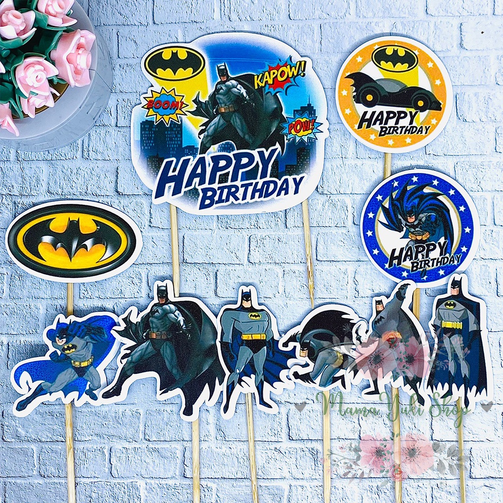 Jual Topper Cake Hiasan Kue Ulang Tahun Anak BATMAN | Shopee Indonesia