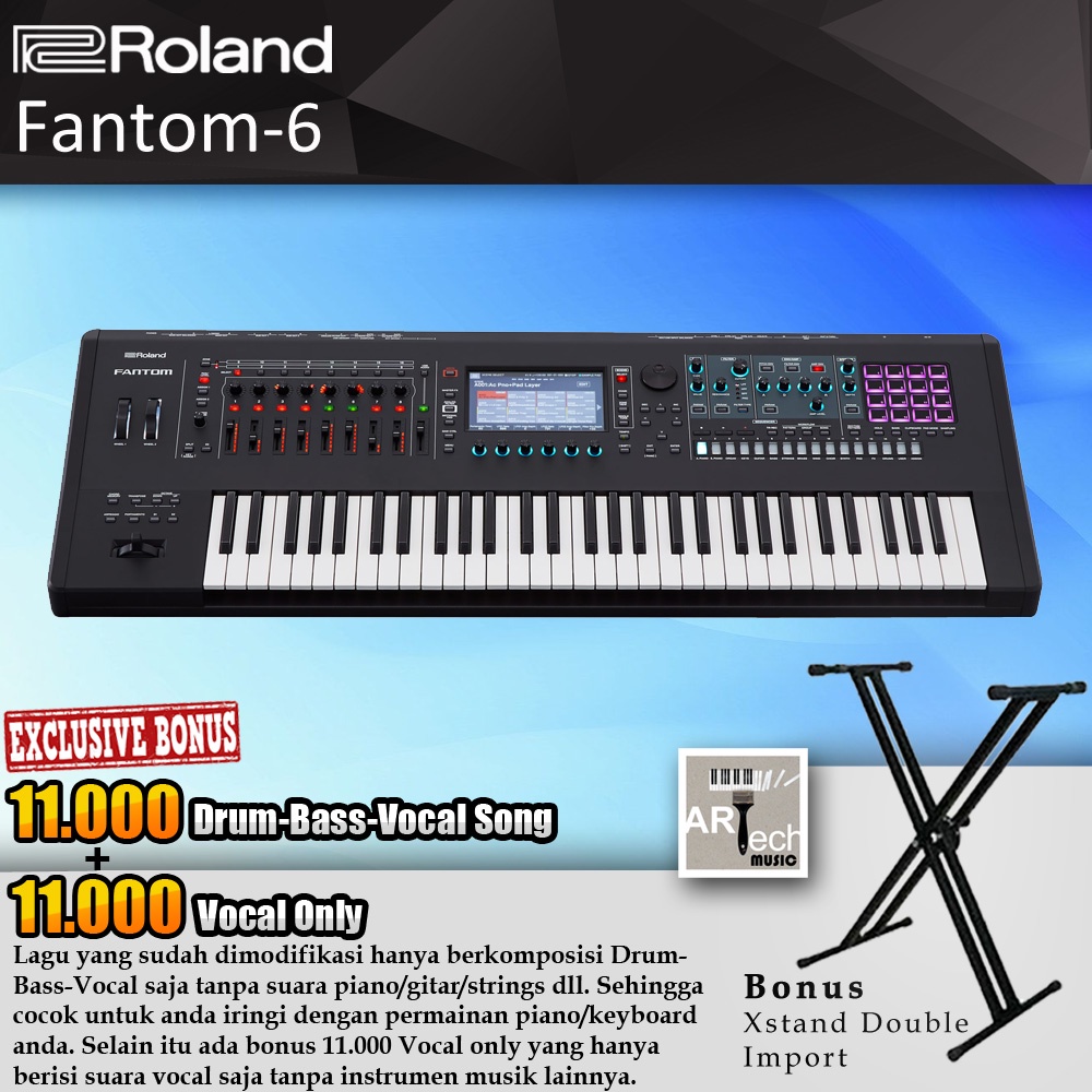 Jual Roland Fantom 6 / Fantom6 / Fantom-6 Synthesizer Keyboard | Shopee ...