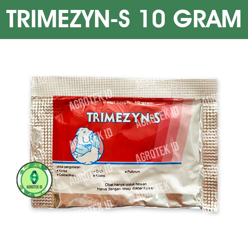 Jual TRIMEZYN S 10 Gram Obat Korisa CRD Kolera Unggas Original Pabrik ...