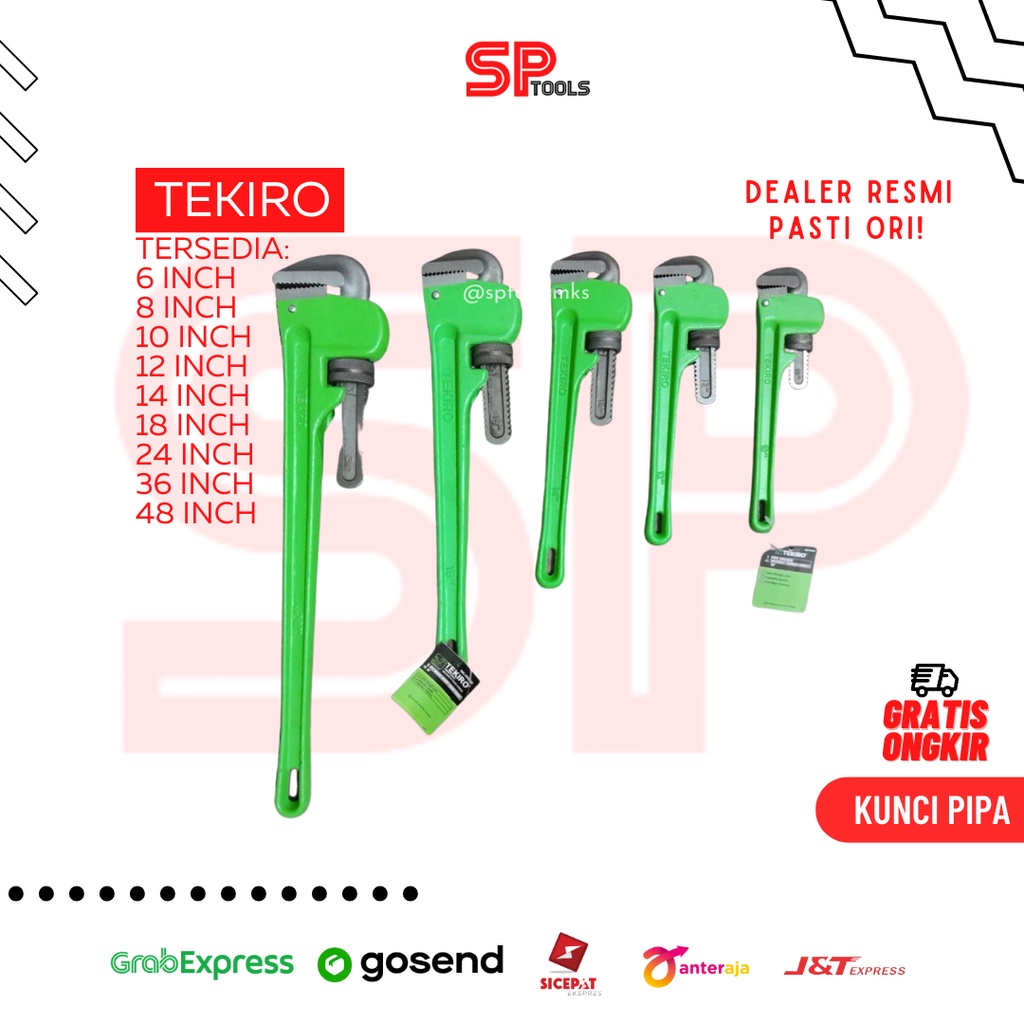 Jual TEKIRO KUNCI PIPA LEDENG 12" 12 INCH | Shopee Indonesia
