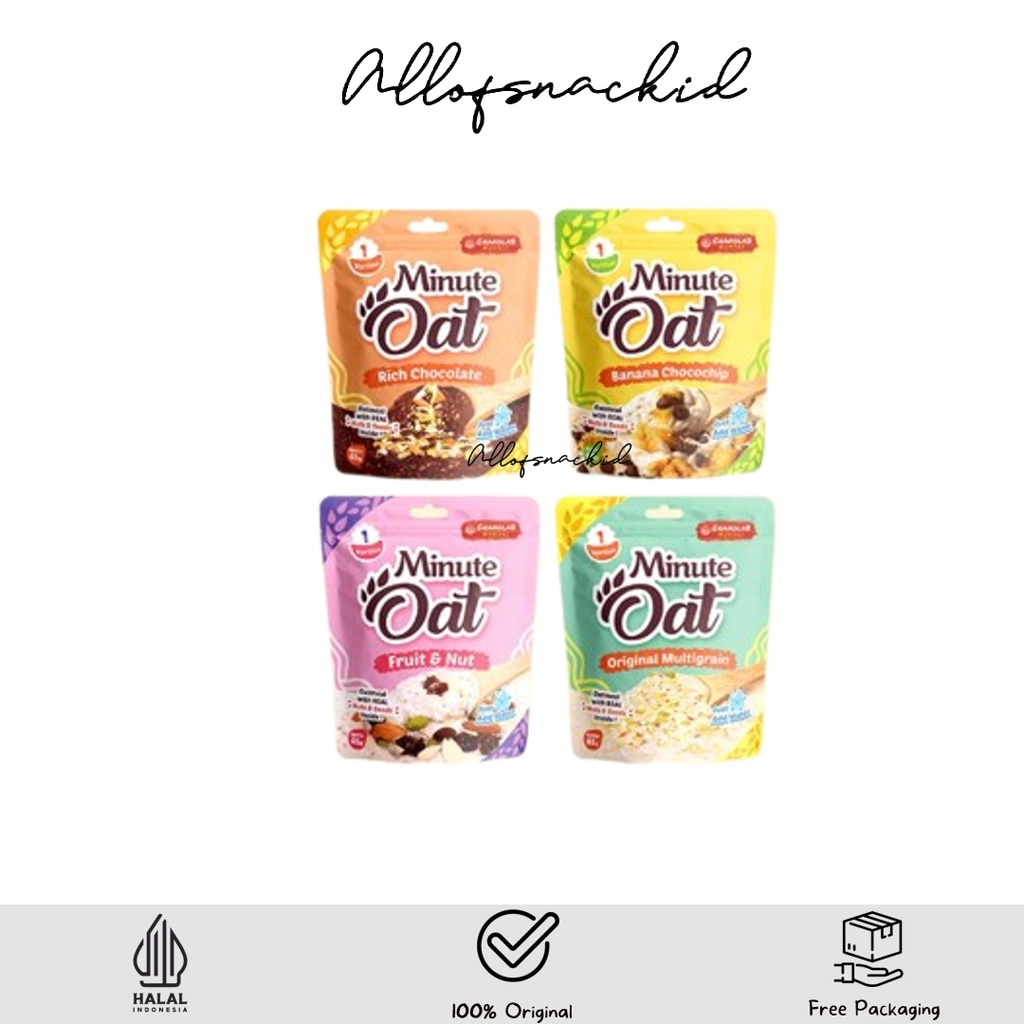Jual Granolab - Minute Oat - Instan Oatmeal - All Varian - 65gr ...