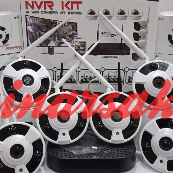 Jual Paket Cctv Wireless 8Ch 3Mp Full Hd 360 Panorama Fisheye ( Nvr Kit ...