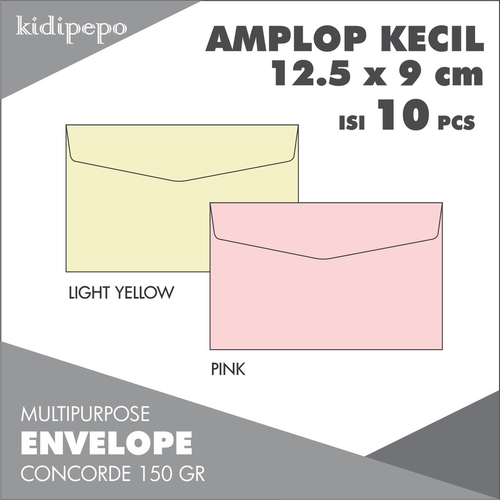 Jual AMPLOP KECIL 12.5 X 9 CM - ISI 10 PCS | Shopee Indonesia