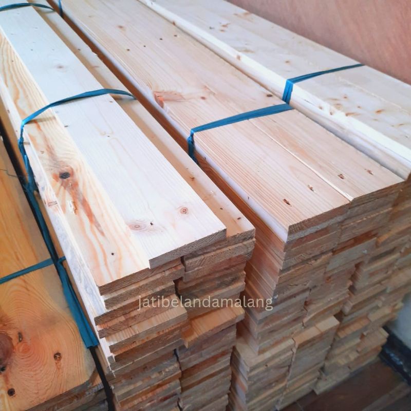 Jual Papan Jati Belanda serut halus ukuran 120x10 cm (tebal kayu baca ...