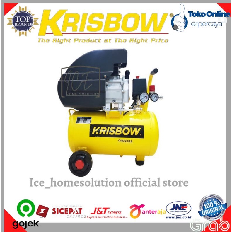 Jual Krisbow Kompresor Angin 2hp 24l 8bar 1ph Crdc022/kompresor ...