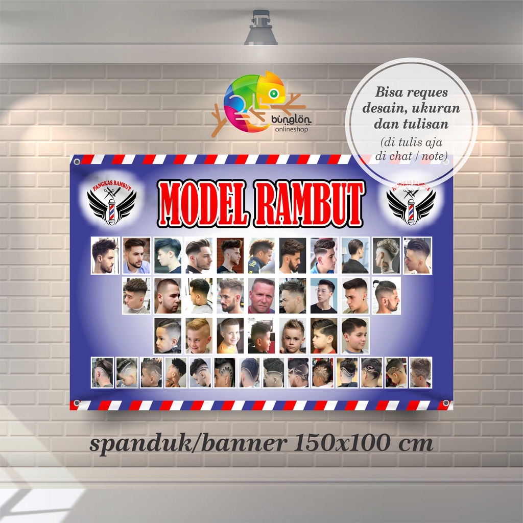 Jual Spanduk, Banner Model Pangkas Rambut | Shopee Indonesia