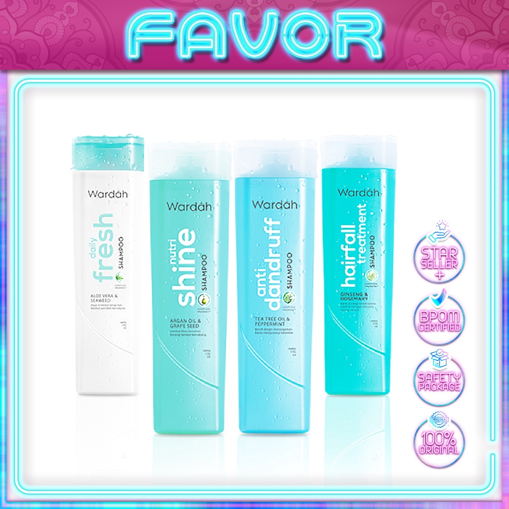 Jual Wardah Shampoo 170 ML | Shampo Nutri Shine Anti Ketombe Rambut ...