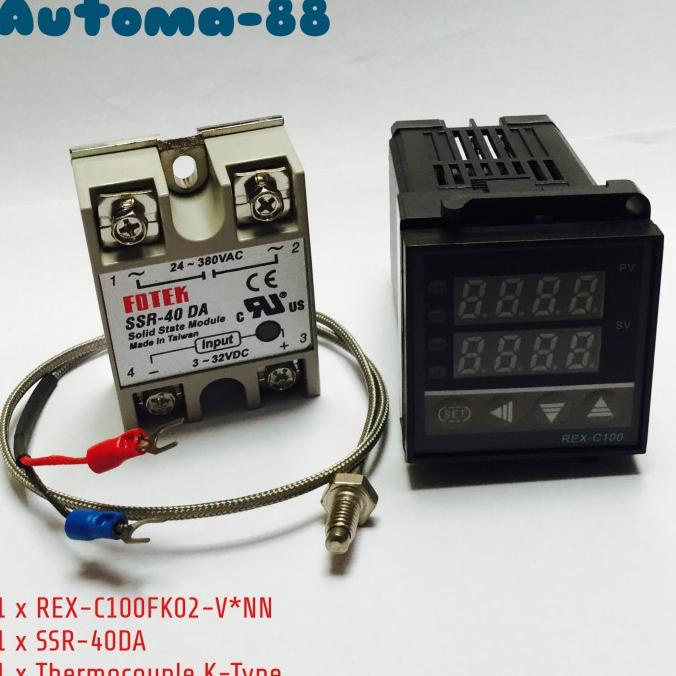 Jual Rex-C100 Ssr Digital Thermostat Temperature Pid 400 Derajat 40A | Shopee Indonesia