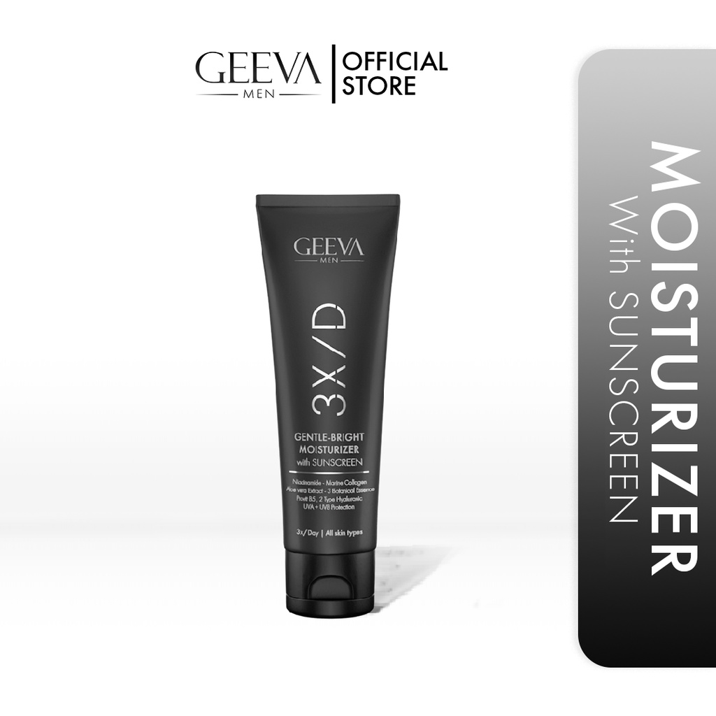 Jual GEEVA MEN - GENTLE-BRIGHT MOISTURIZER WITH SUNSCREEN | Shopee ...