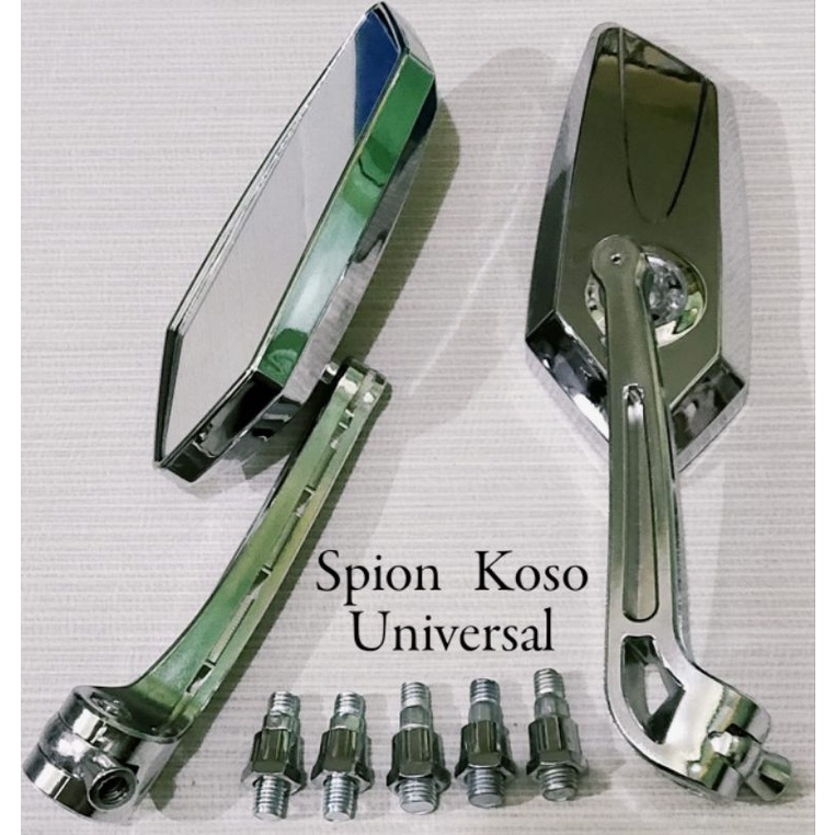 Jual Spion Variasi Model Koso Segi lima Crome Universal | Shopee Indonesia