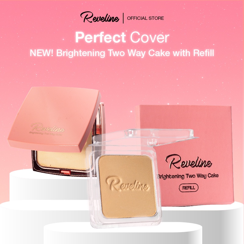 Jual [BUNDLING] REVELINE Perfect Cover (Brightening Two Way Cake + Refill) | Shopee Indonesia