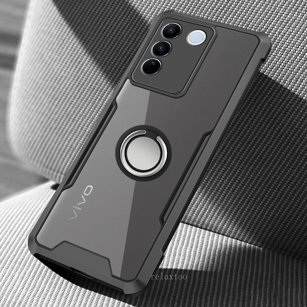 Jual CASE VIVO V27E / V27 5G / V27 PRO RING STAND CLEAR BEATLE PREMIUM ...