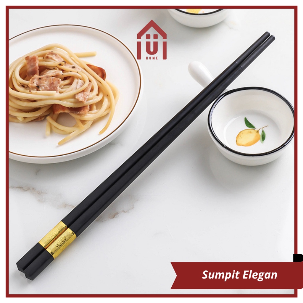 Jual UNISO - [10 PASANG] SUMPIT ELEGAN BAHAN PLASTIK ALAT MAKAN SUMPIT ...