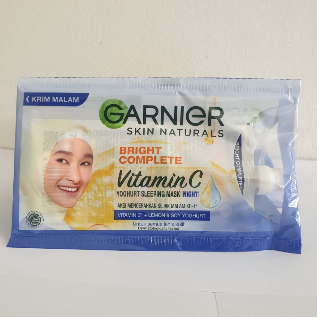 Jual Garnier Bright Complete Night Cream Sachet | Shopee Indonesia