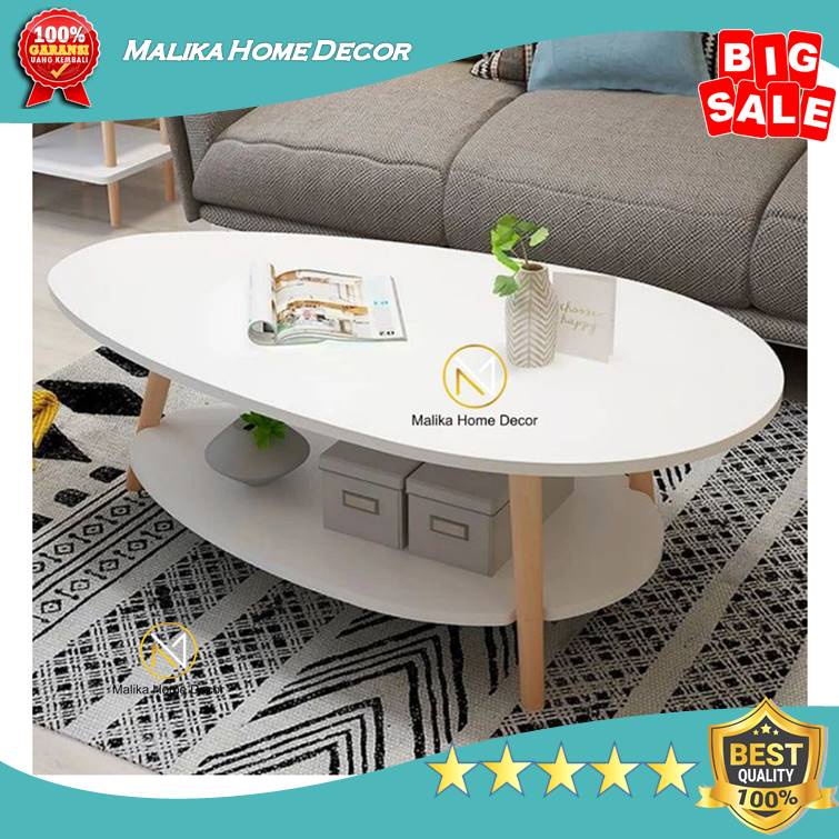 Jual meja tamu minimalis mt9 oval trap meja tamu serbaguna meja murah ...
