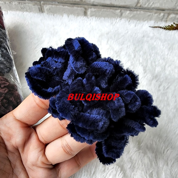 Jual KARET KUNCIR UBUR UBUR PENDEK HITAM WARNA WARNI IKAT RAMBUT CEPOL ...