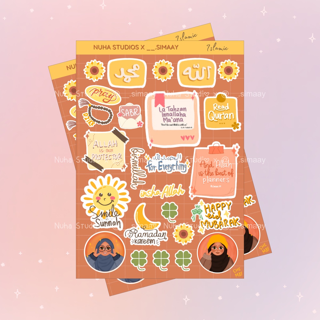 Jual Sticker Islamic Allah Muhammad Ramadhan Muslimah Aesthetic Estetik ...
