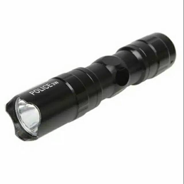 Jual Senter POLICE 3W Mini LED Flashlight Lamp Lampu Emergency Batery ...