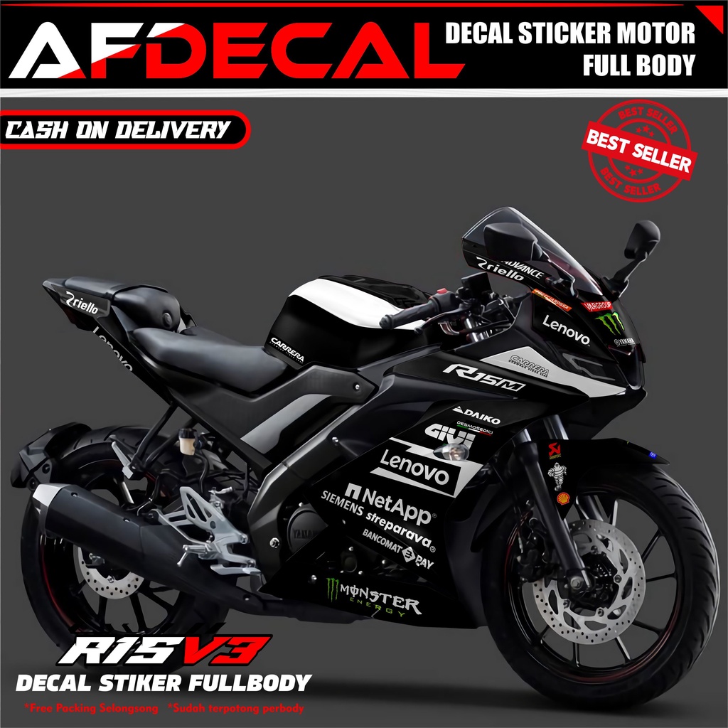 Jual (terlaris ) Decal Sticker R15 V3 Fullbody Decal Monster Energy ...