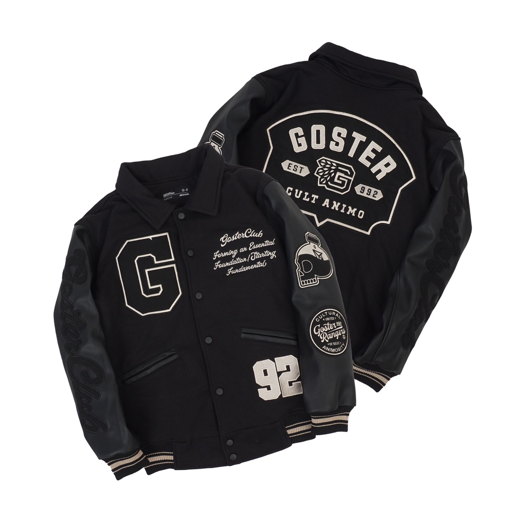 Jual Goster Varsity Jacket 2.0 - Gatorise Black | Shopee Indonesia