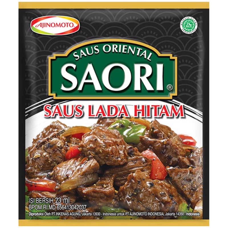 Jual Saori Saus Lada Hitam 23g | Shopee Indonesia