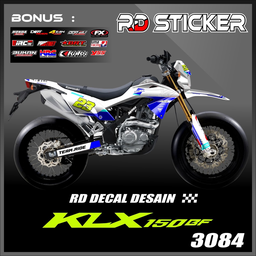Jual Stiker Motor KLX BF body - Dekal Sticker Hologram KLX BF Decal ...
