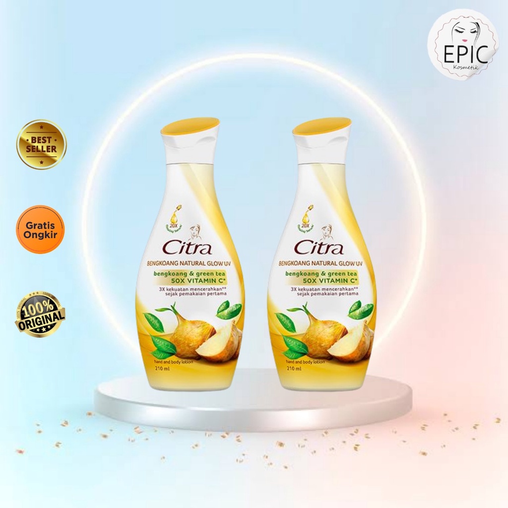 Jual CITRA Body Lotion BENGKOANG Natural Glow UV 210ml / Epic Kosmetik | Shopee Indonesia