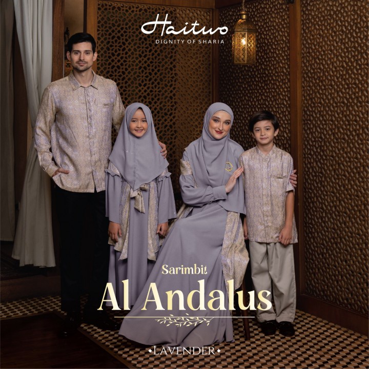 Jual Haitwo Sarimbit Keluarga 2023 Lebaran Premium Al Andalus Lavender ...