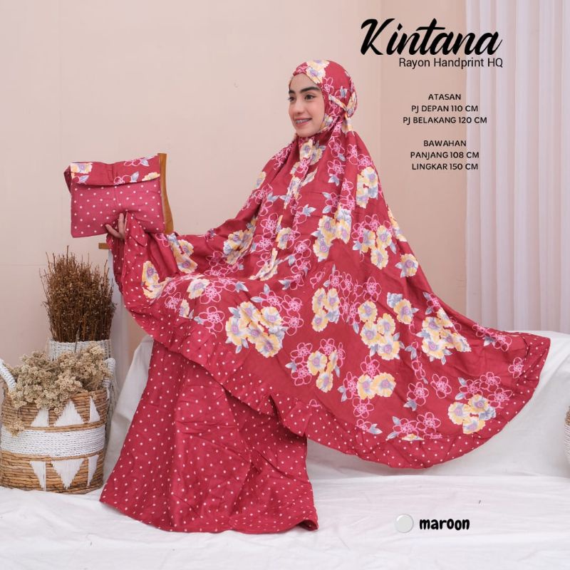 Jual Mukena Rayon Handprint Mukena Bali Mukena Travel Kintana | Shopee Indonesia