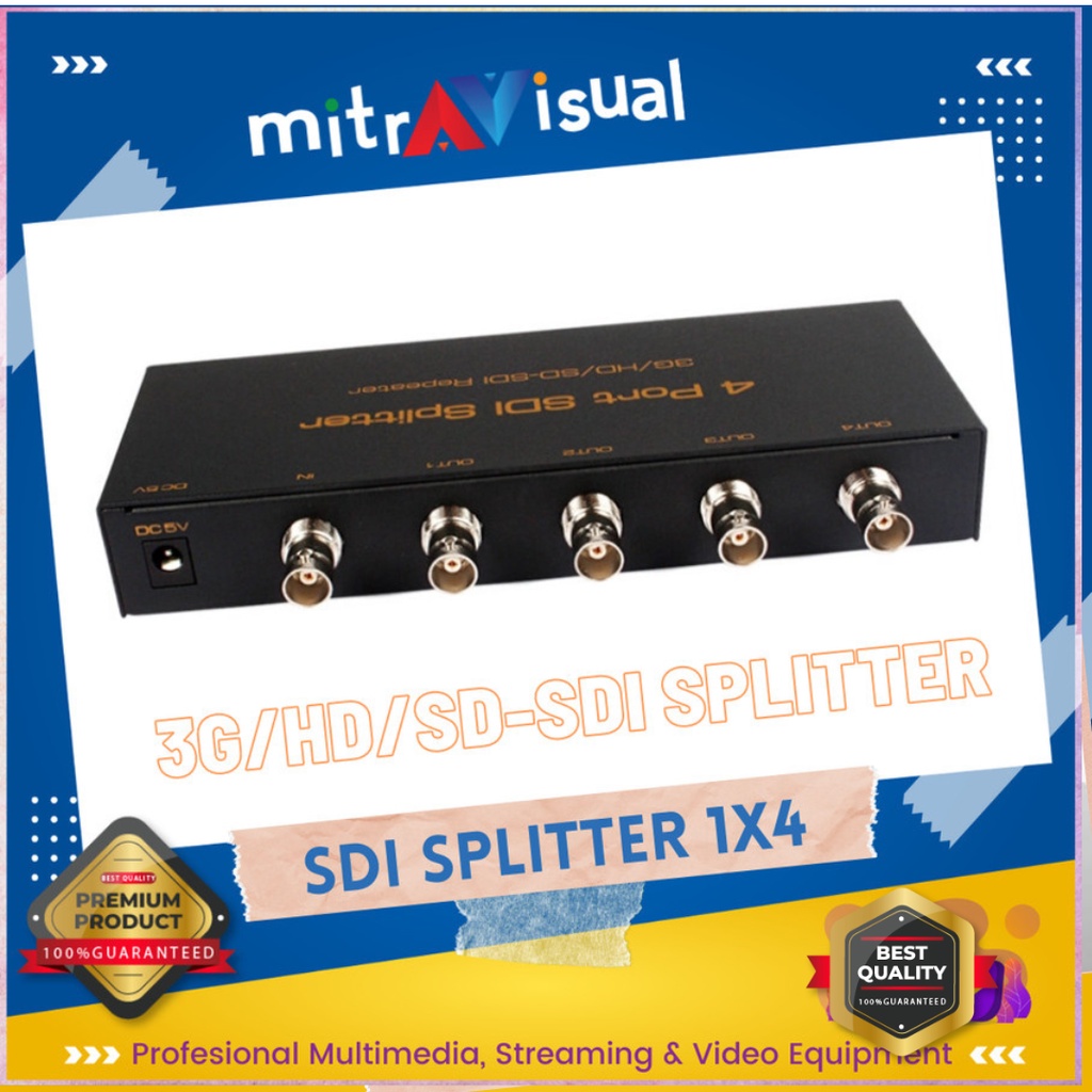 Jual 1X4 SDI Splitter 3G HD SDI Support 1080P | Shopee Indonesia