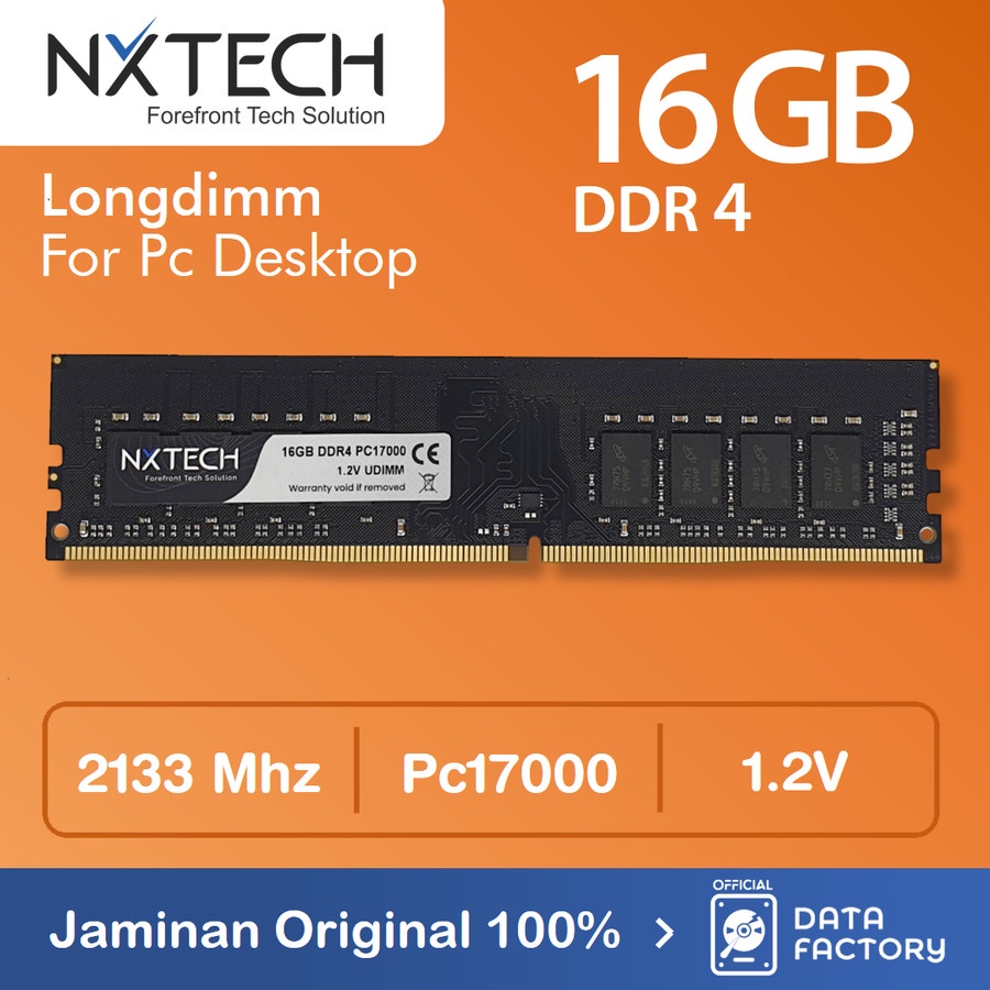 Jual RAM PC DDR4 16GB PC 17000 / 2133MHz NXTECH 1.2V LONGDIMM PC4 ...