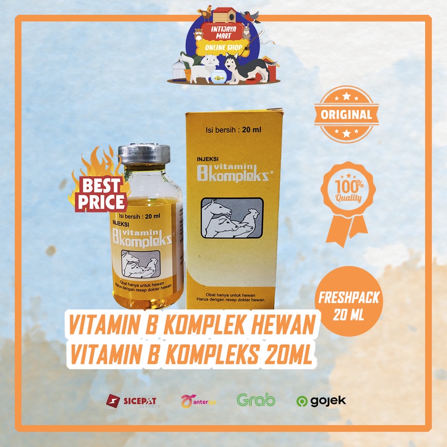 Jual Obat Kuda Sapi Ayam Babi | Vitamin B Kompleks 20ml | Shopee Indonesia