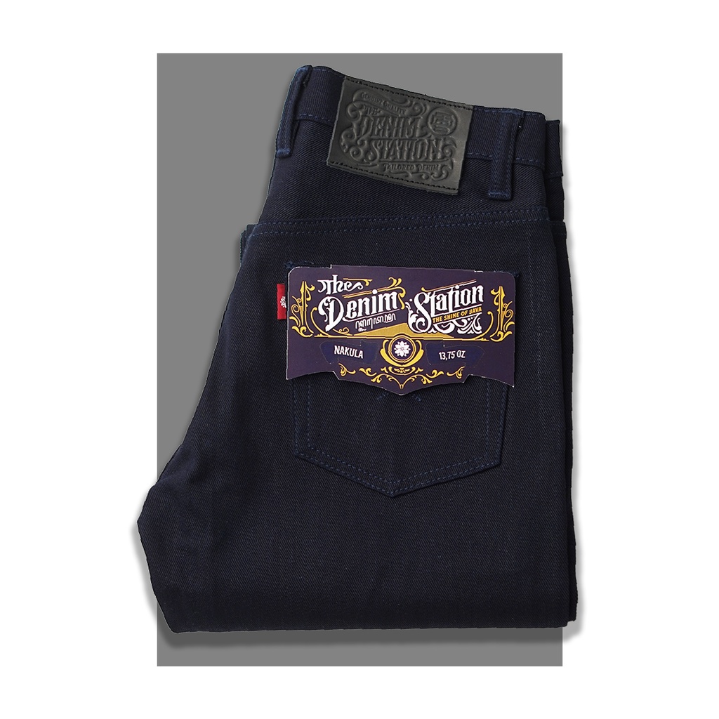 Jual The Denim Station - Nakula 13,75oz Indigo x Black Denim (Ready ...