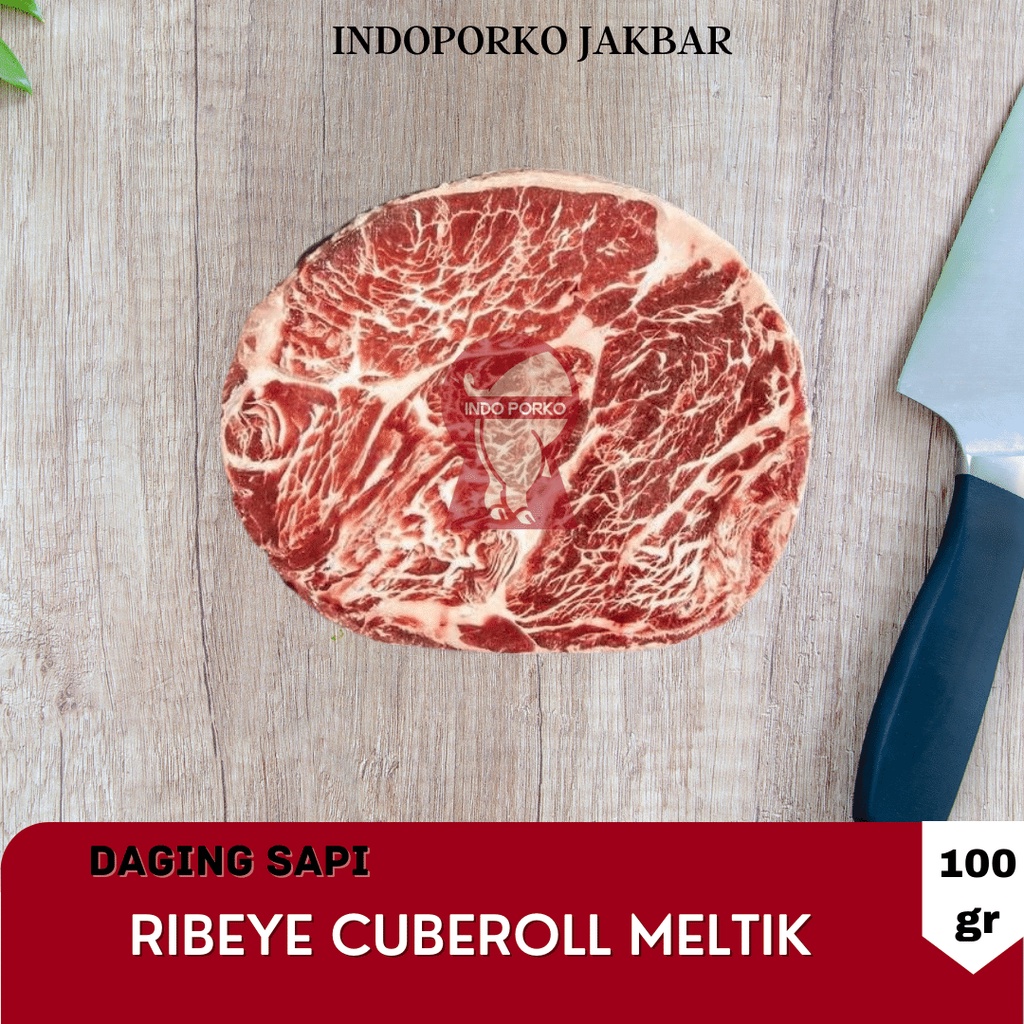 Jual Wagyu Ribeye Daging Sapi Cuberoll Meltik Meltique Beef Steak 100GR ...
