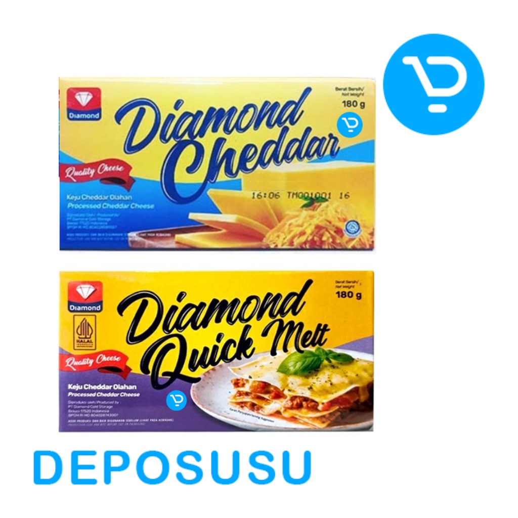 Jual Keju DIAMOND Cheese QUICK MELT & CHEDDAR | Shopee Indonesia