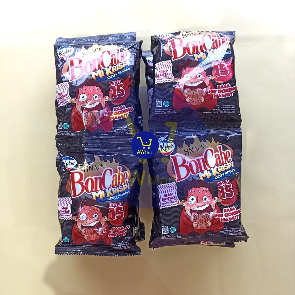 Jual SNACK MI KRISPI BON CABE LV 15 - RENCENG ( ISI 10 SACHET X 30GRAM ...
