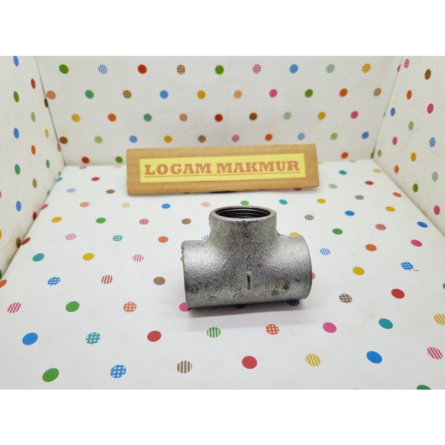 Jual TEE BESI GI 3/4" - TEE GALVANIS 20MM | Shopee Indonesia