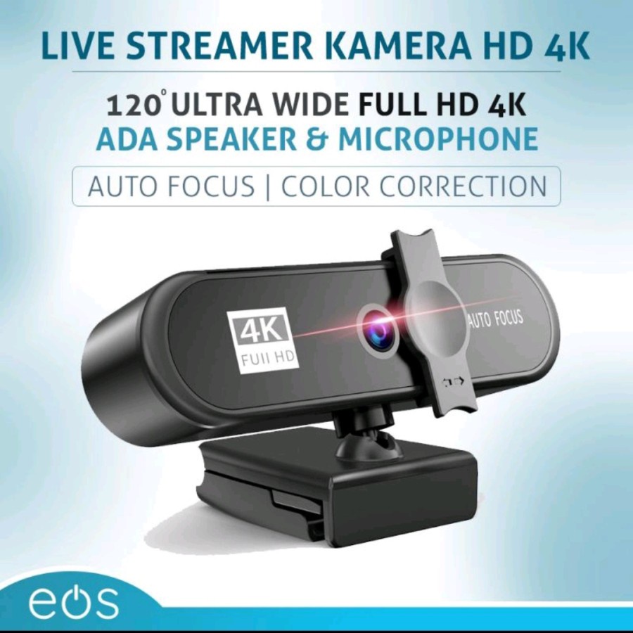 Jual Live streamer kamera Webcam HD 4K 120 ultra wide Autofocus camera ...