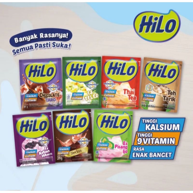 Jual Hilo Renceng 10 Sachet All Variant Hilo Thai Tea Es Teler Es Ketan ...