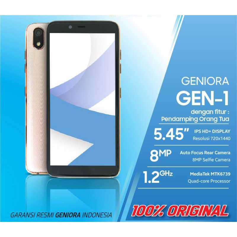 Jual Smartphone Murah GENIORA GEN 1 4G LTE RAM 2GB internal 16GB ...