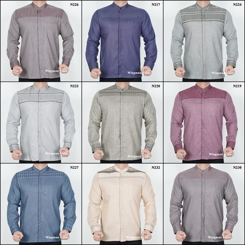 Jual Baju Koko Muslim Pria Songket Lengkap Lengan Panjang 2 | Shopee ...