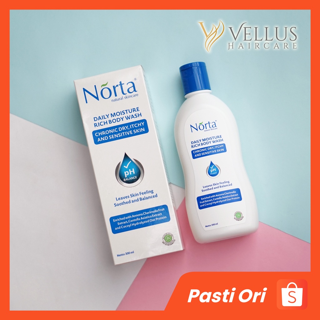 Jual Norta Daily Moisture Rich Body Wash 300 mL | Shopee Indonesia
